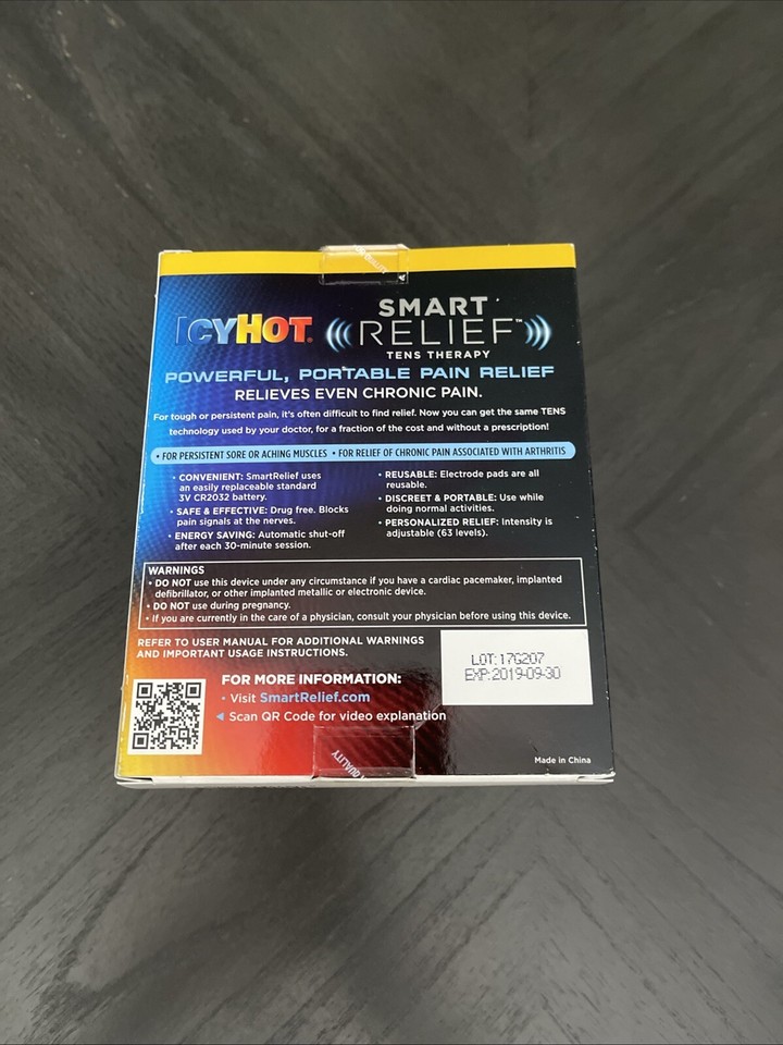 Icy Hot Smart Relief Tens Therapy Back & Hip 4 Pads In 2 PAC | eBay