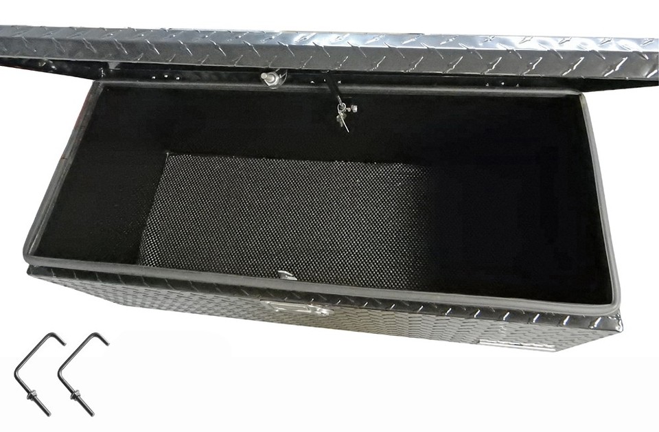 Outlaw OU2002 ATV UTV Aluminum Box Rear Storage Rack Cargo Mount Trunk ...