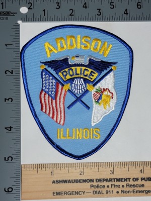 MK2 8B Police patch Illinois Addison | eBay