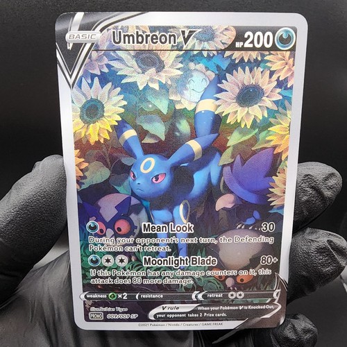 Pokemon Umbreon V Custom Made Fan Art Holo With Texture | eBay