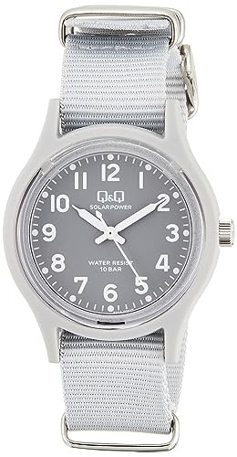 Citizen QQ Analog Solar Water Resistant to 10 ATM Nylon Strap gray | eBay
