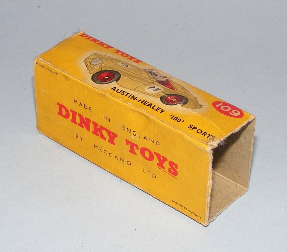 DINKY TOYS #109 AUSTIN HEALEY 100 SPORTS UNUSUAL GOLD PLATED BODY ...