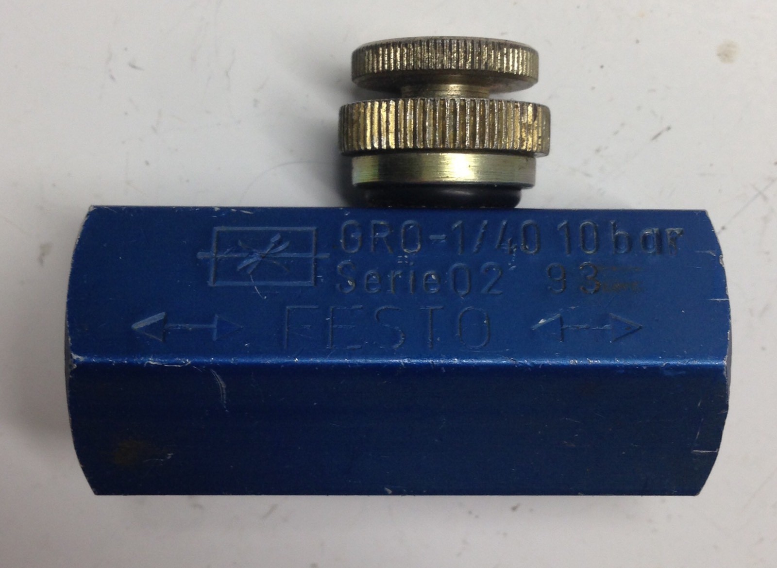 NEW FESTO GRO-1/4 FLOW CONTROL VALVE 0-10 bar SERIES 02 | eBay