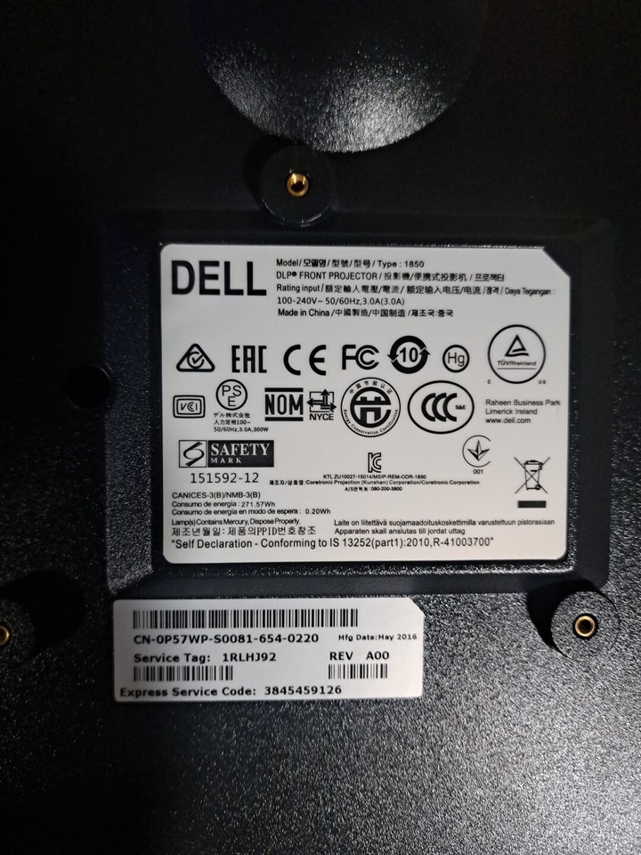 Dell 1850 DLP Projector | eBay