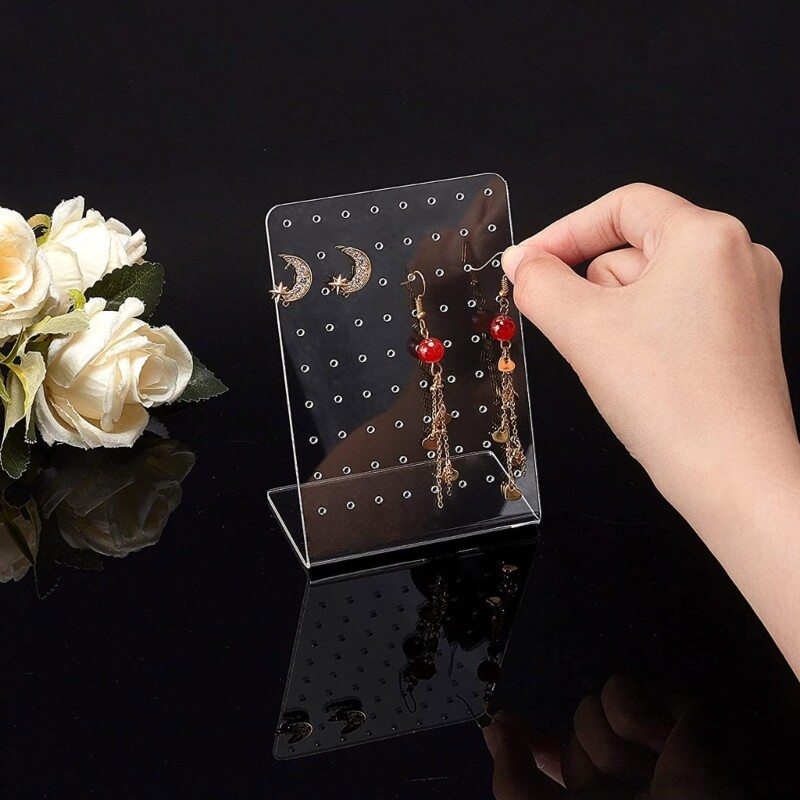 4 Pcs Earring Showcase Rack Ear Cuff Studs Holder for Jewellery Ear ...