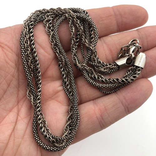 Silpada Sterling Silver Four Strand Chain Necklace | eBay