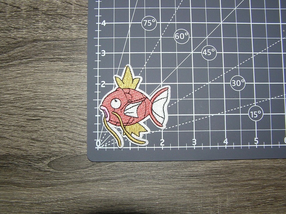 Magikarp Pokemon Character Embroidered Iron On Patch 2.25" x 2.5" | eBay