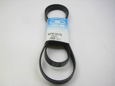 Dayco 6PK1670 Serpentine Belt - 0.84" X 66.4" - 6 Ribs | eBay