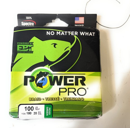 Power Pro Spectra Braided Fishing Line, 100lb / 150 yd, Moss Green ...