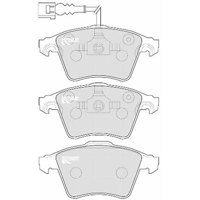 Brake Pads Set For VW Touareg 7L7 2.5 R5 TDI Front Motaquip 7H0698151 ...