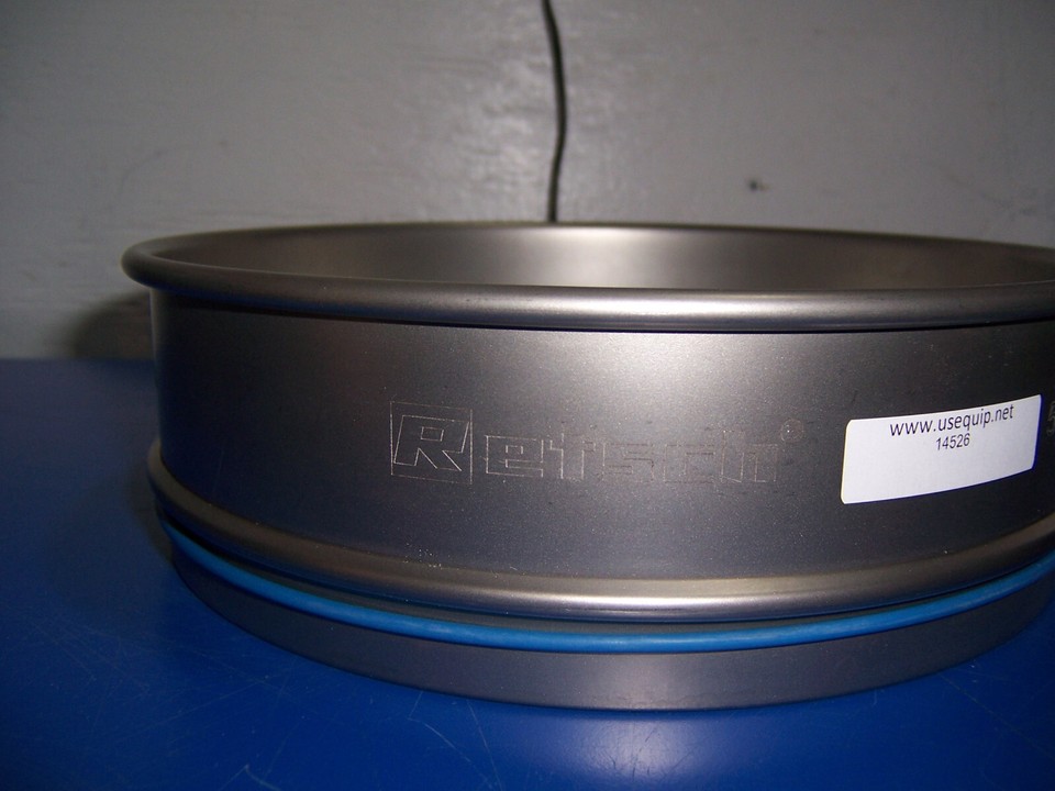 14536 Retsch 150um straight side stainless steel & mesh sieve 8"x2" | eBay