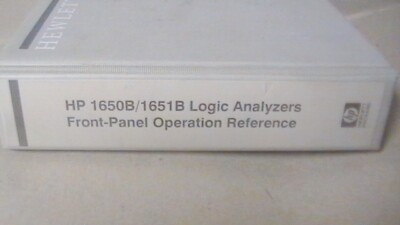 HP 1650B/1651B Logiac Analyzers Front-Panel Operation Reference ...