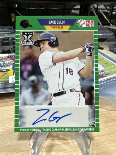 ZACK GELOF 2021 LEAF PRO SET RC AUTO, OAKLAND A'S Green Color Match | eBay