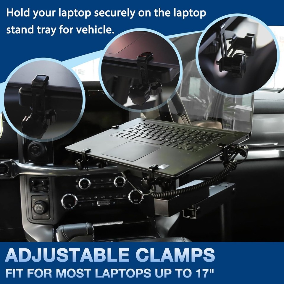 Truck Laptop Mount for Ford F150 250 350 Vehicle Computer Stand Holder ...