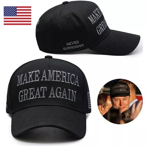 Dark Maga Hat Elon Musk Donald Trump Cap MAGA Cap Baseball Hat Free ...
