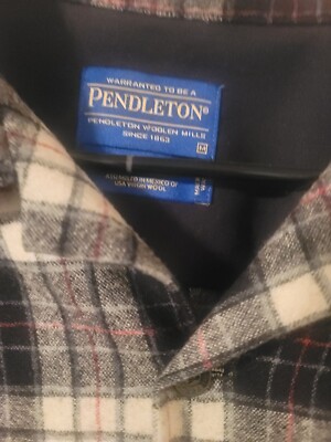 PENDLETON MENS NEW SHIRT BOARD SIZE M BLACK & WHITE | eBay