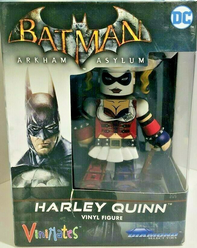 DC Comics Batman Arkham Asylum Vinimates Harley Quinn Diamond Select ...
