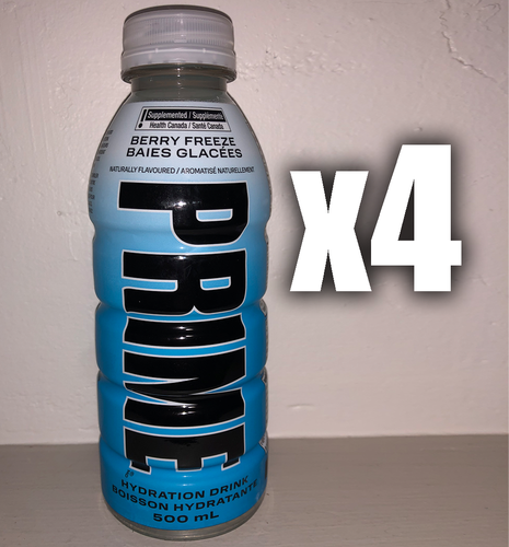 4x Berry Freeze Prime Hydration Drinks Winter Edition Full Sealed ...