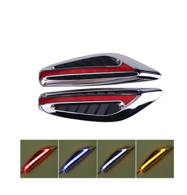 Red 2X Blade Car Steering Light Led Turn Signal Fender Side Lights ...