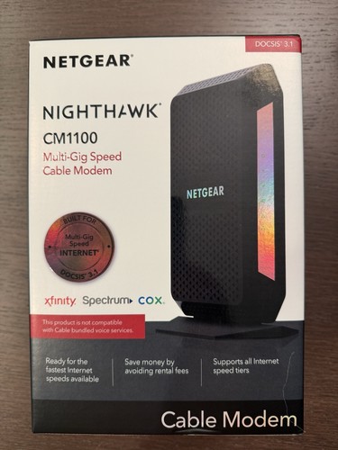 NETGEAR Nighthawk CM1100 Cable Modem 606449135206 | eBay