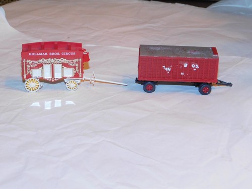 HO Scale Circus Carnival Wagons - Trailers 2 ea. Lot #4 | eBay