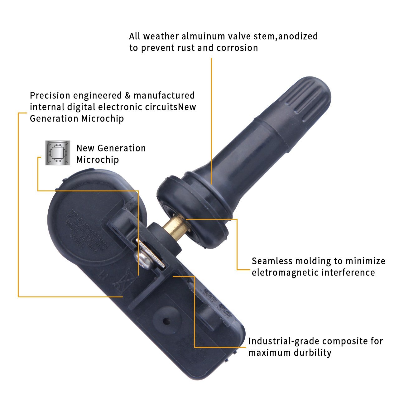 Tyre Pressure Sensors 56029398AB For Jeep Grand Cherokee Wrangler 2011 ...