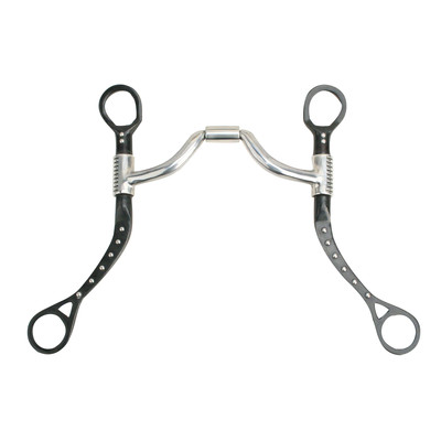 MYLER BIT MBB BLACK FLAT SHANK SWEET IRON PORTED BARREL BIT MB 33 - 89 ...