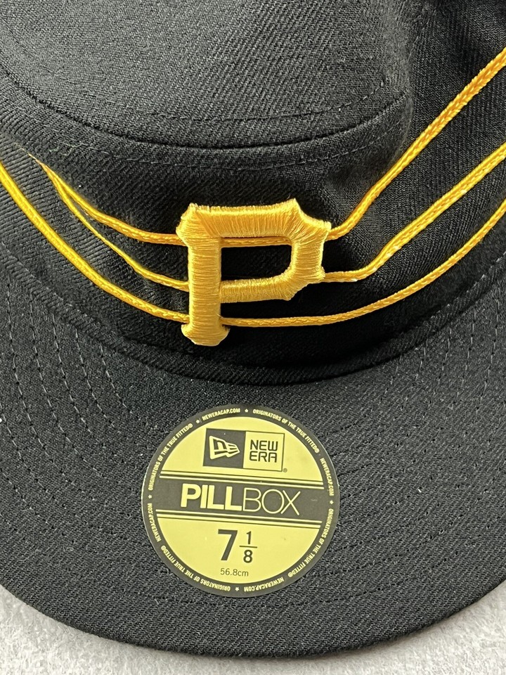 NEW ERA Pittsburgh Pirates Pillbox Throwback Black Forbes Field Era Hat ...