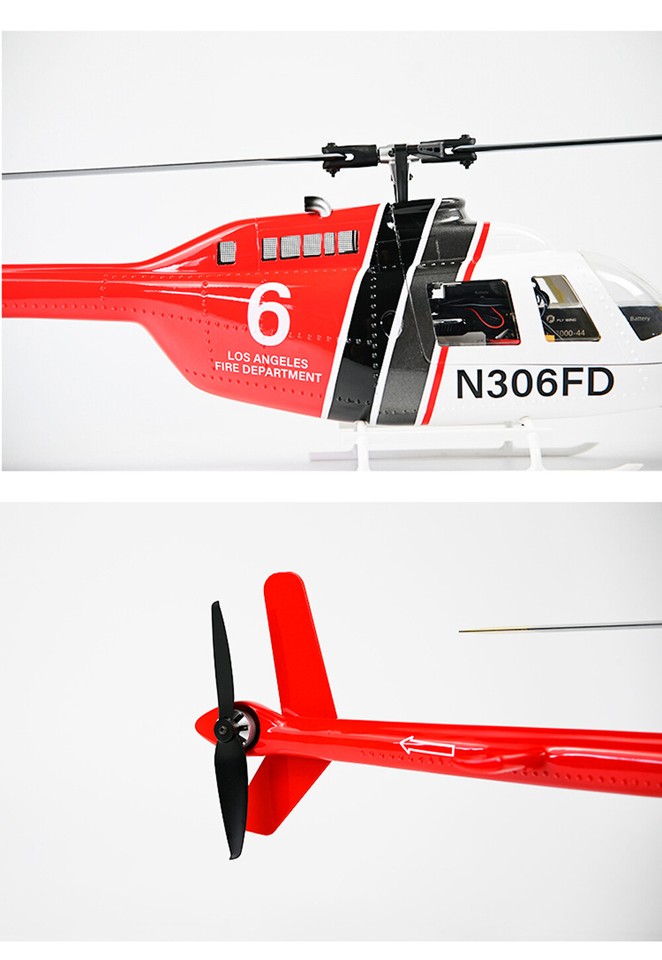 FLY Wing Bell 206 V3 6CH GPS Auto Return RC RTF Helicopters 2 Battery ...
