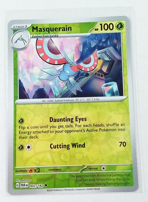 Masquerain 2/182 Paradox Rift Reverse Holo Pokémon Card 2023 | eBay