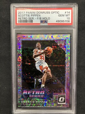 2017 Optic Holo Fast Break Silver Prizm #14 Scottie Pippen/Michael ...