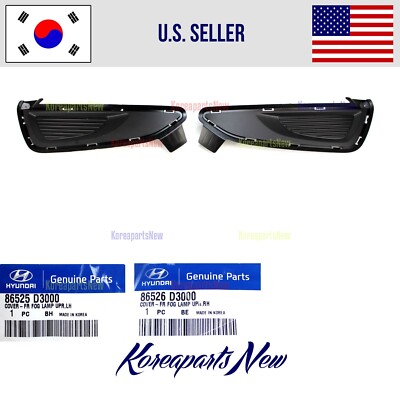 FRONT Bumper Blanking Covers Left + Right (2 pcs) ⭐OEM⭐ Hyundai Tucson ...