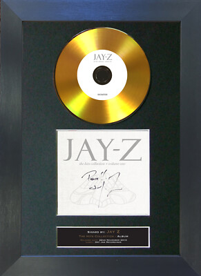 GOLD DISC JAY Z The Hits Collection Vol 1 Signed Autograph Mounted ...