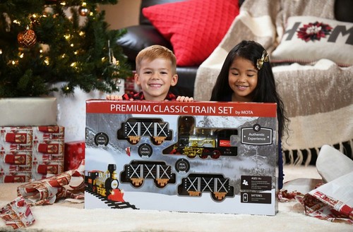 MOTA Classic Holiday Christmas Train Set - Authentic Lights a... | eBay