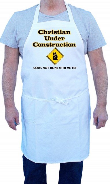 Christian Under Construction Religious Church Aprons. Coolaprons. for ...