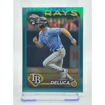 2024 Topps Chrome Jonny Deluca Rookie Aqua Refractor /199 Tampa Bay ...