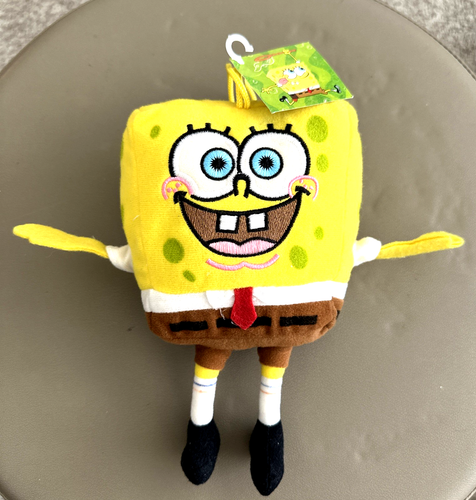 SpongeBob Squarepants Plush Toy w/ Zipper Pocket 2002 Nickelodeon New ...