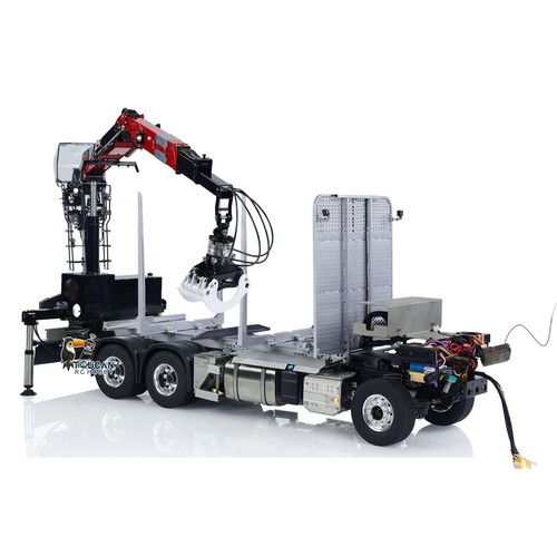LESU 1/14 Metal RC Logging Truck Hydraulic Crane Tractor Lorry W/O FH16 ...