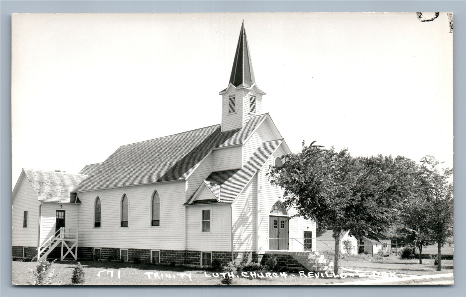 REVILLO SD TRINITY LUTHERAN CHURCH VINTAGE REAL PHOTO POSTCARD RPPC | eBay