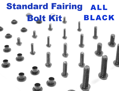 Stainless Black Fairing Bolt Kit body screws fastener for Ducati 916 ...