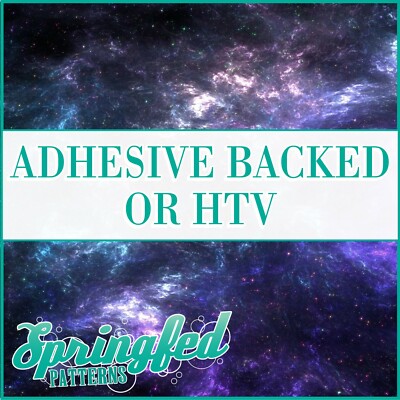 GALAXY Space Pattern #3 Adhesive Vinyl or HTV Heat Transfer Vinyl Stars ...