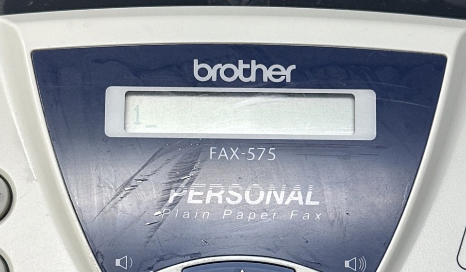 Brother FAX-575 Personal Small Business Fax Copy Machine & Phone TESTED ...
