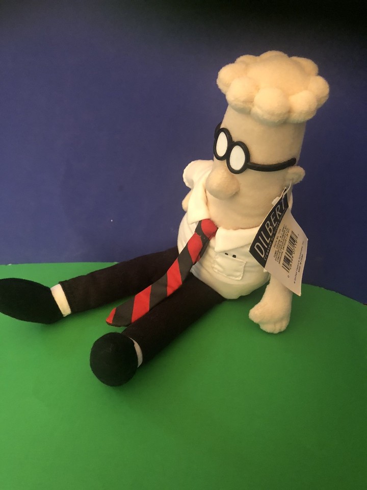 GUND Comic Strip Character Dilbert 10” Plush Figure Doll Toy NWT | eBay