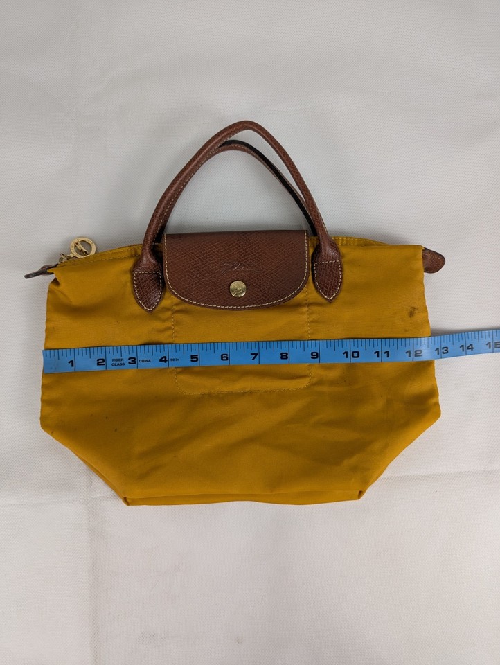 Longchamp Le Pliage Tote – Genuine Nylon Yellow Hand Bag, Used, Great ...