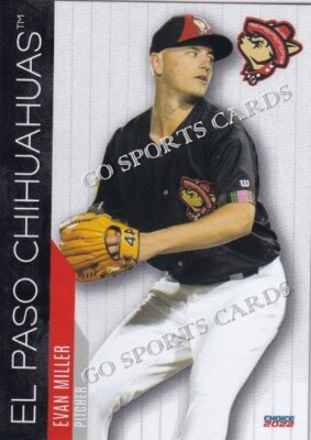 2022 El Paso Chihuahuas Evan Miller RC Rookie San Diego Padres | eBay
