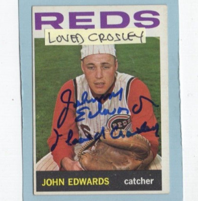 Autographed John Edwards I Loved Crosley added Reds 1964 Topps #507 | eBay