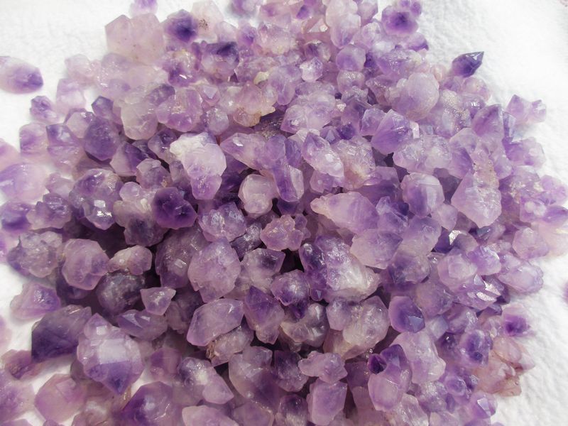 5000g 11lb Lot AMETHYST LIGHT PURPLE,Vug Mineral CLUSTER Rough Specimen ...