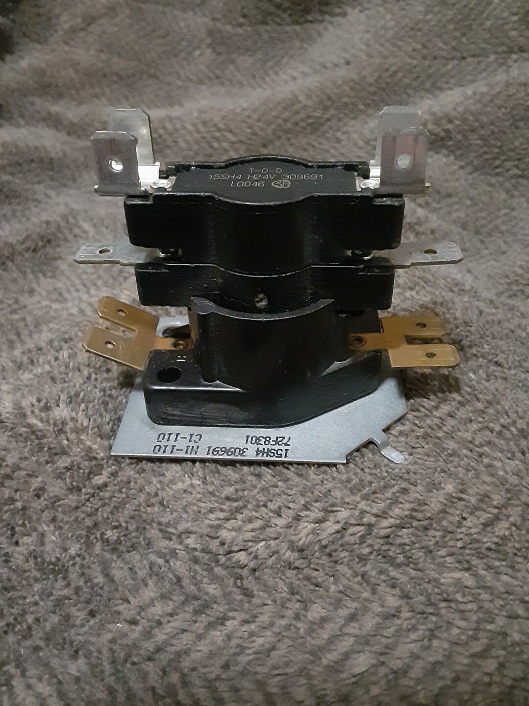 T-O-D 15SH4 H24V 309691 Time Relay Delay Heat Sequencer 24V / Lennox ...