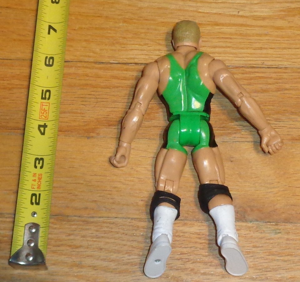 2007 WWF WWE Jakks Dave Fit Finlay Wrestling Figure Green tights WCW ...