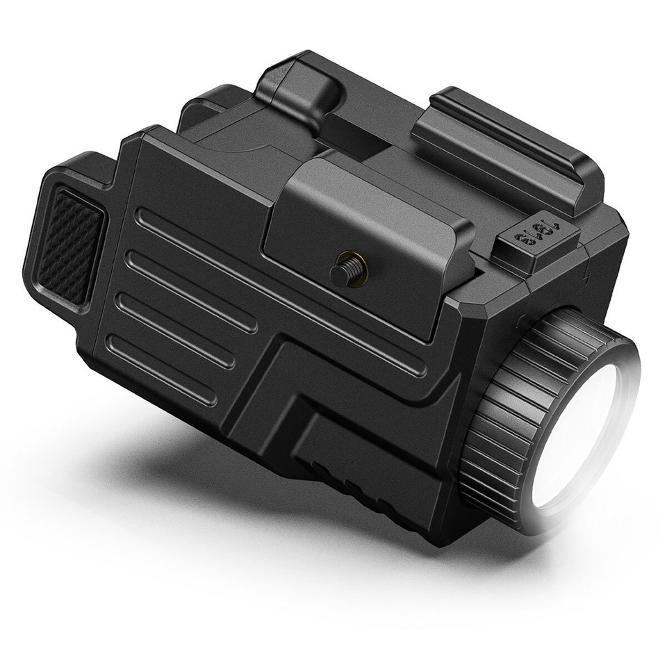 Compact 800 Lumens Pistol Flashlight Hunting Guns Light Fits Picatinny ...